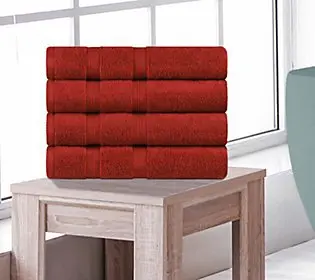 SUPERIOR Cotton 4-piece Zero-twist Quick-drying Bath Towel Set