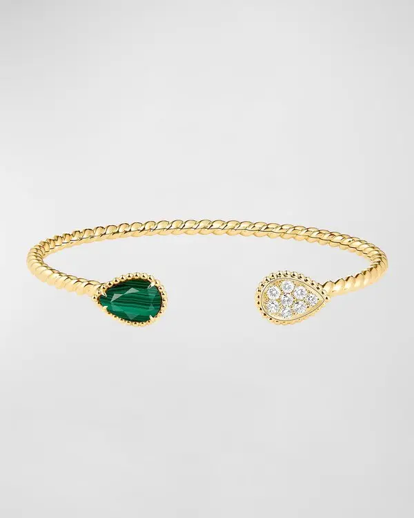 Boucheron Serpent Bohème & Diamond Bracelet - Malachite