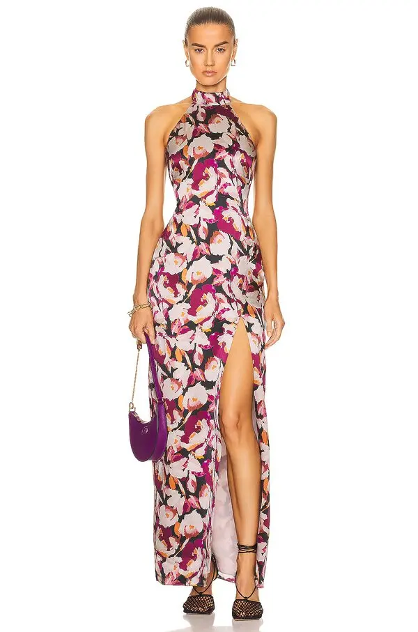 NICHOLAS Ramina Halter Neck Gown