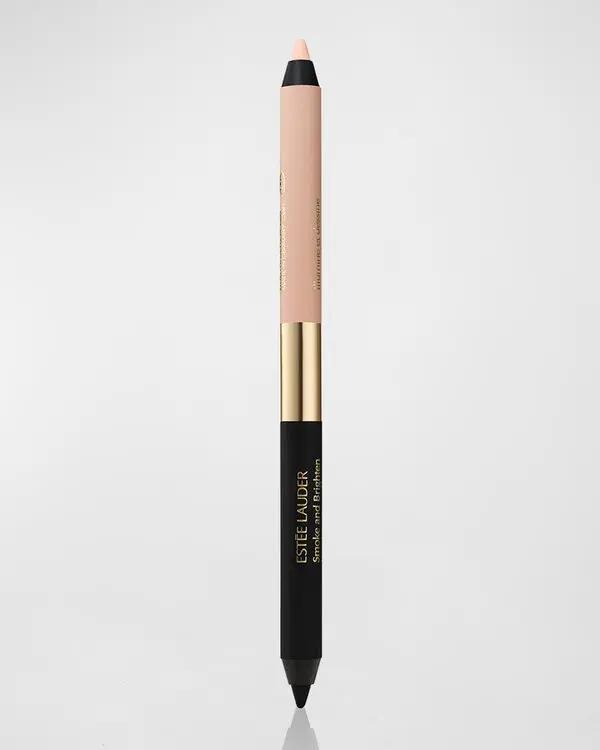 Estée Lauder Smoke And Brighten Long-lasting Waterproof Kajal Eyeliner Duo - Noir