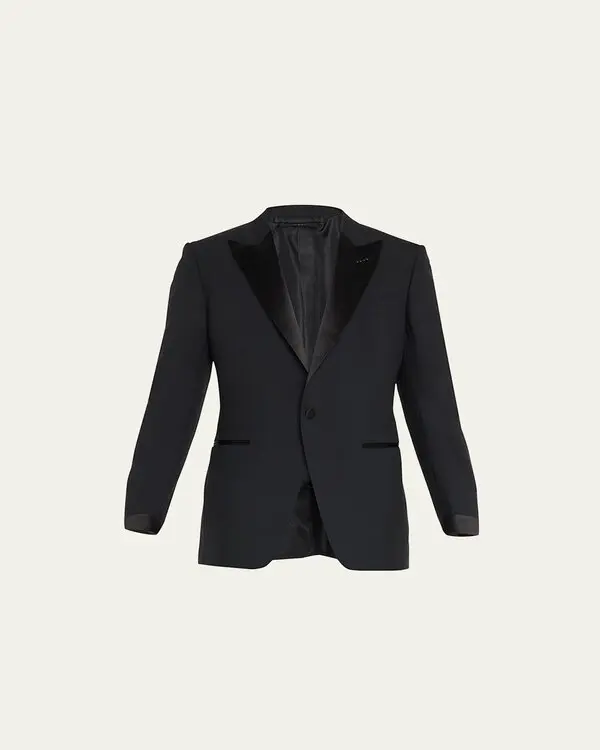 TOM FORD Solid Wool Peak Tuxedo
