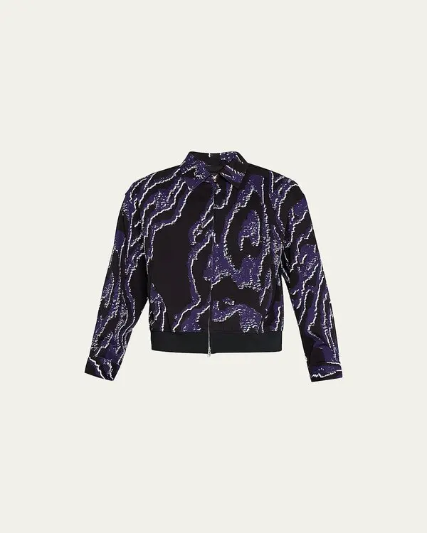 3.1 Phillip Lim Wood Grain-print Bomber Jacket