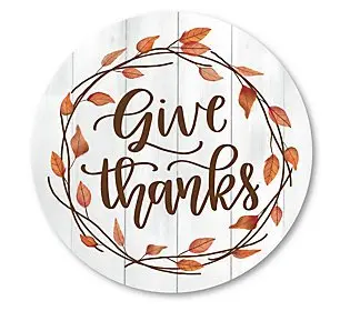 COURTSIDE MARKET Give Thanks 12' X 12' Circular Board