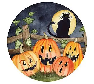 COURTSIDE MARKET Haunting Halloween N 12' X 12' Circular Board