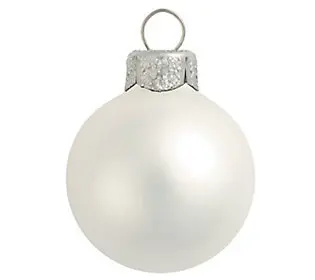 WHITEHURST 28-piece 2' Glass Ornament, Frost Fi Ish