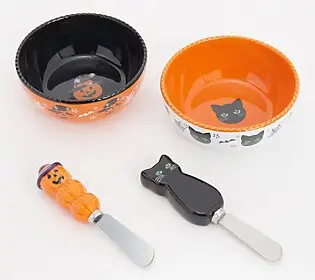 TEMP-TATIONS Seasonal Set Of 8-oz Dip Bowls With Spreaders