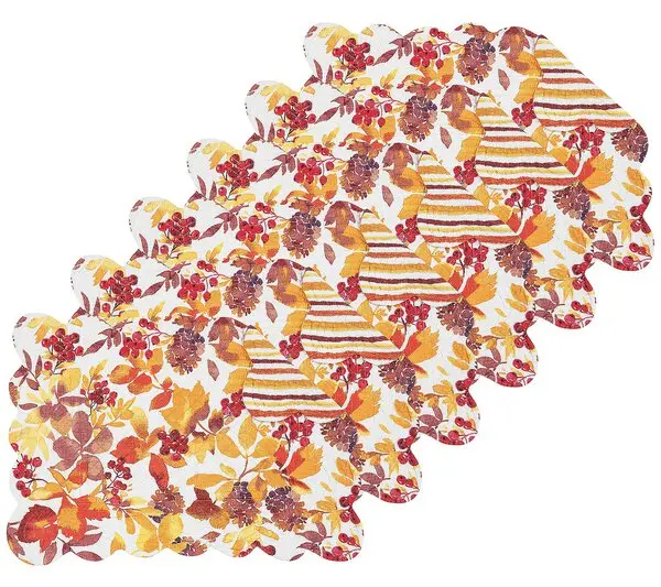 VALERIE PARR HILL 13' X 19' Cordelia Placemat Set 6 Valerie