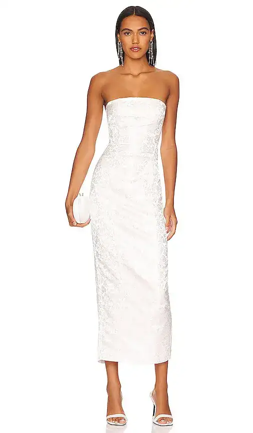 Buy SAU LEE Jennifer Dress - White At 5% Off | Editorialist