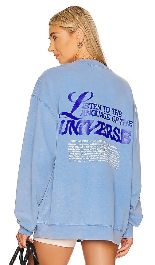 THE MAYFAIR GROUP Language Of The Universe Crewneck