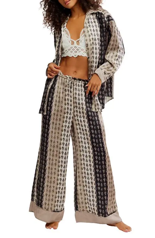 Free People Dreamy Days Print Pajamas - Neutral Combo