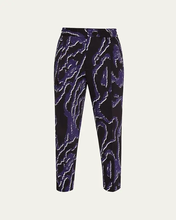 3.1 Phillip Lim Wood Grain Elastic-waist Pants