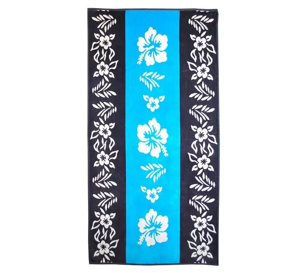 SUPERIOR Hibiscus Oversized Fast-drying Cotton Each Towel