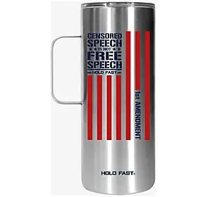 KERUSSO Dual Wall 22-oz Censored Speech Mug Wit H Handle