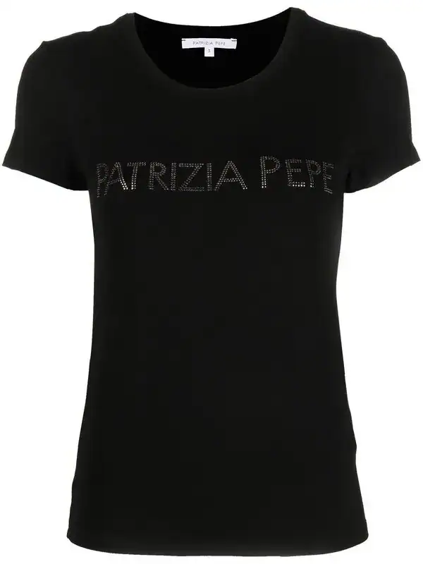 Cotton Jersey T Shirt Patrizia Pepe 2022 Patrizia Pepe Rhinestone