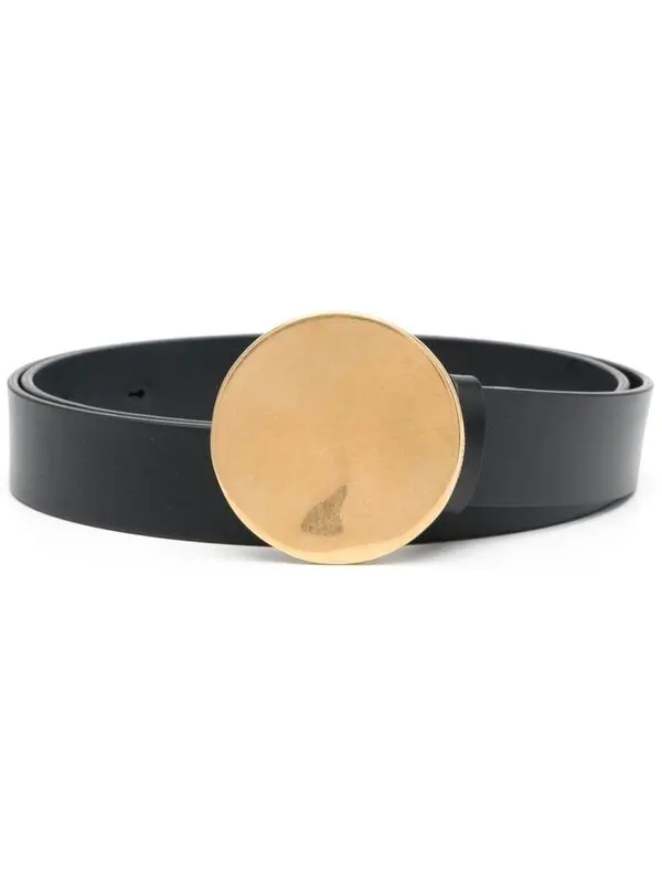 Buy JIL SANDER Circular Buckle Belt - Black At 50% Off | Editorialist