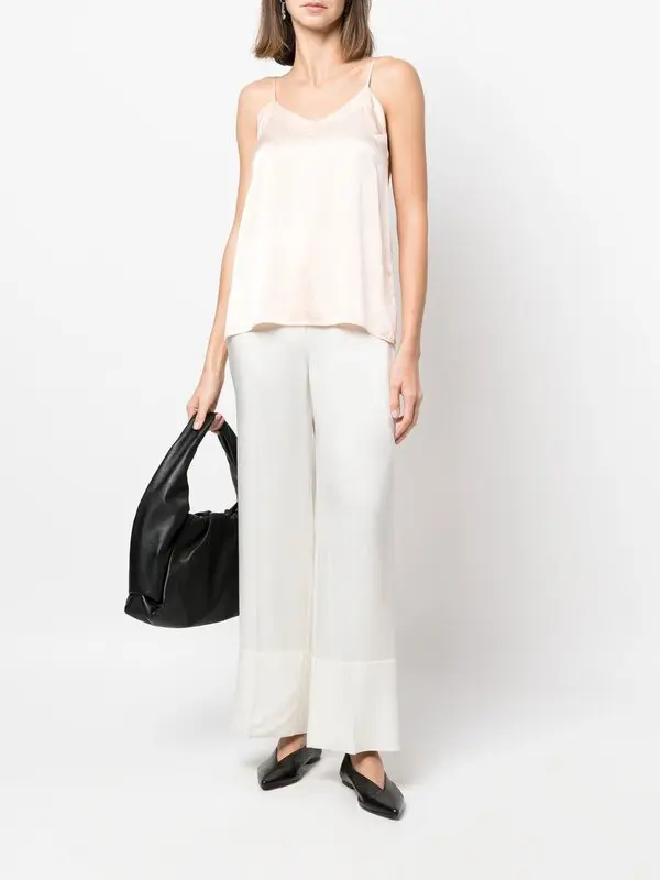 FORTE_FORTE Spaghetti-strap Silk Tank