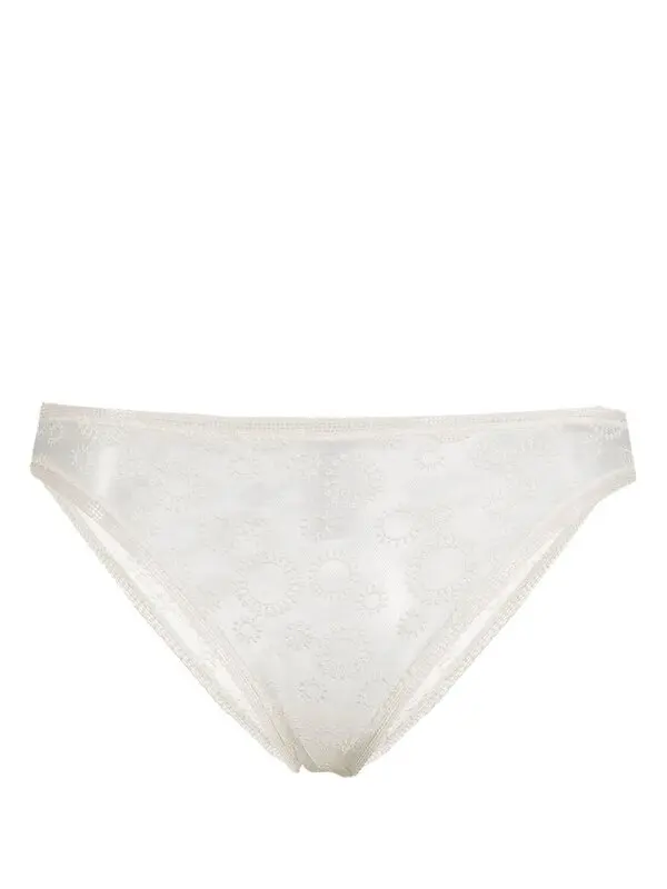 ERES Floraison Embroidered-design Briefs - White
