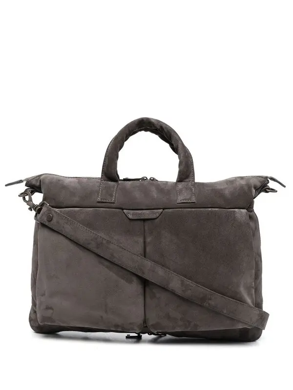 Officine Creative Helmut Suede Briefcase