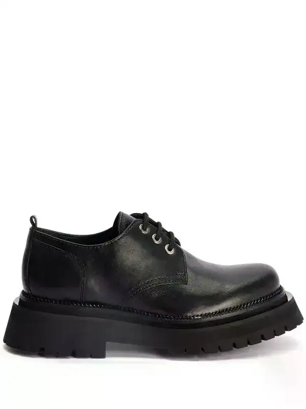 Ami Ridged-Sole Derby Shoes In Black - 41% Off | Editorialist