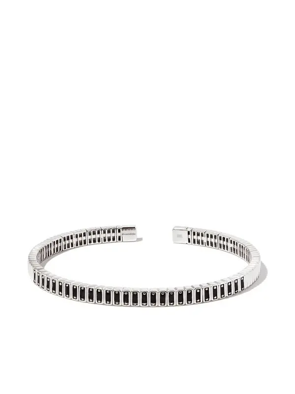 SUZANNE KALAN 18kt White Gold Sapphire Cuff - Silver