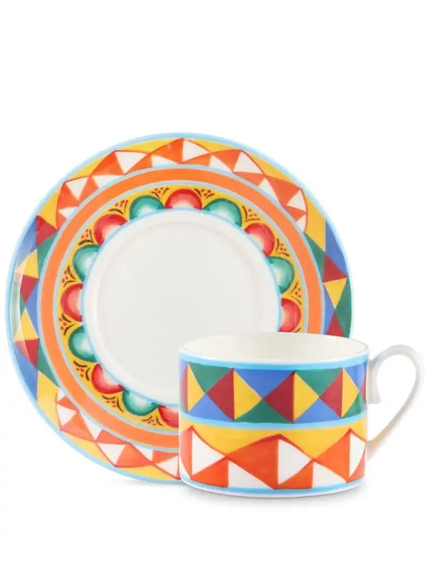 Dolce & Gabbana Caretto-pattern Porcelain Tea-set
