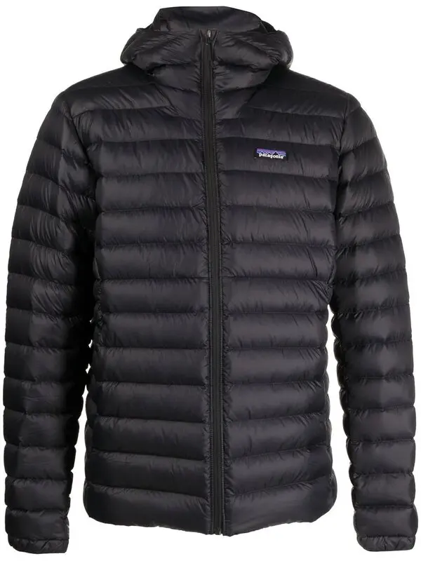 Patagonia Logo-patch Padded Down Jacket - Black