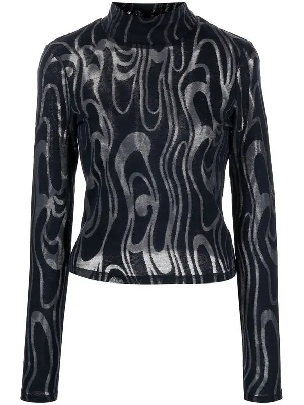 Eckhaus Latta Shrunk Turtleneck Top