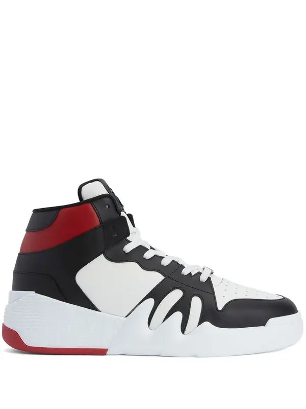GIUSEPPE ZANOTTI Talon Hi-top Sneakers - Red