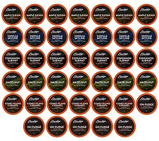 BROOKLYN BEAN ROASTERY Brooklyn Beans 40 Count Variety Pack Flavored C Offee Pods