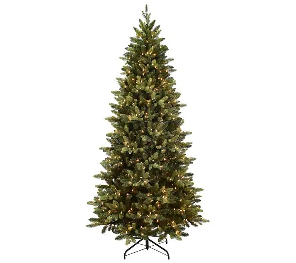 PULEO INTERNATIONAL Puleo Pre-lit 7.5' Slim Westford Spruce Christm As Tree
