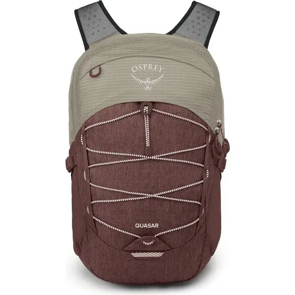 OSPREY Quasar 26-liter Backpack - Sawdust Tan/ Raisin Red