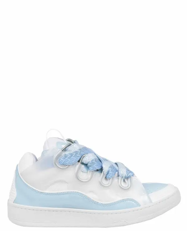LANVIN Technical Curb Sneakers - Light Blue | Editorialist
