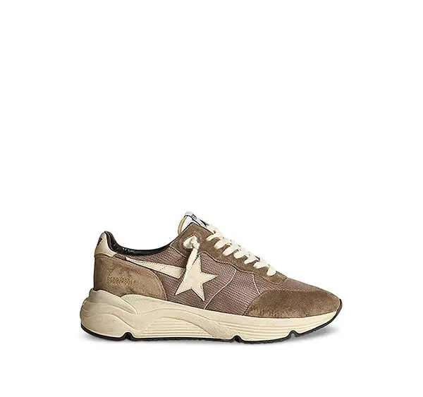 Golden Goose Lace-up Running Sneakers - Olive Green