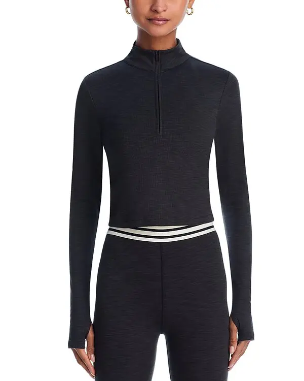 Splits59 Stevie Cropped Sweatshirt - Heather/graphite