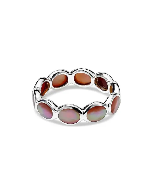 Ippolita Sterling Rock Candy Brown Shell Ring - Brown/silver
