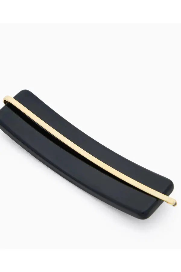 Giorgio Armani Hair Clip With Signature Logo