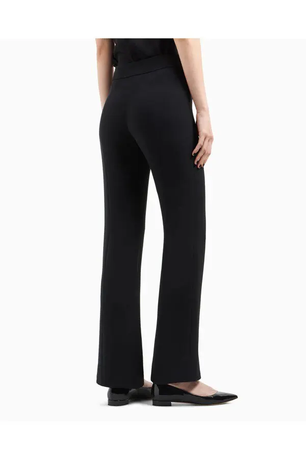Giorgio Armani Wide-leg Silk Trousers - Blue / Navy