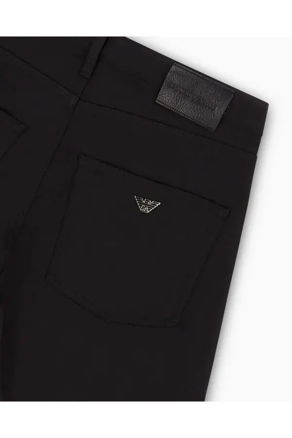 Emporio Armani J45 Regular-fit Stretch-gabardine Jeans