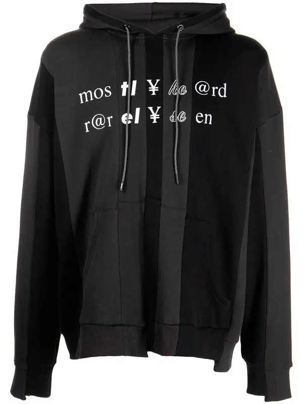 MOSTLY HEARD RARELY SEEN Symbol-text Pullover Hoodie
