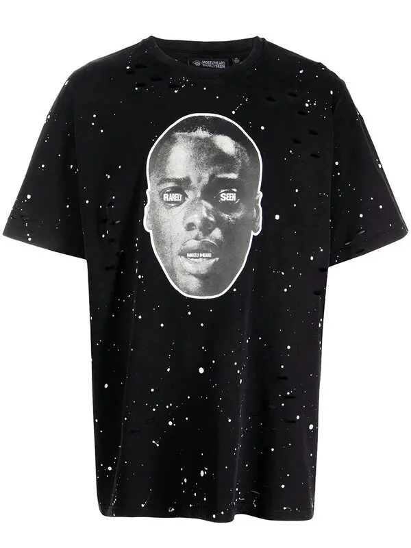 MOSTLY HEARD RARELY SEEN Ge Out Paint-splatter T-shirt