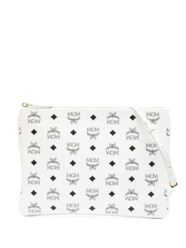 Mcm Pouch-pocket Crossbody Bag - White