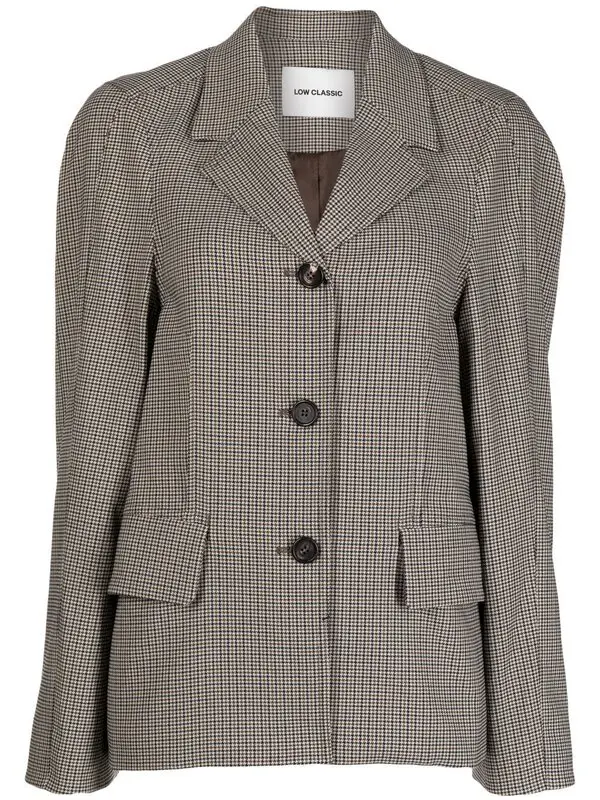 LOW CLASSIC Oversized Check Blazer