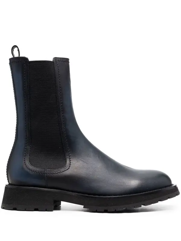 Alexander McQueen Leather Chelsea Boots