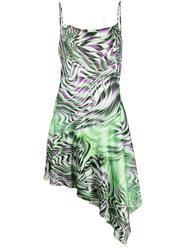 Diesel All-over Graphic-print Cami Dress