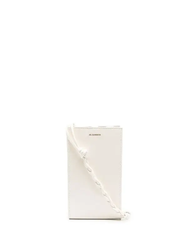 JIL SANDER Foil-print Phone Holder - White