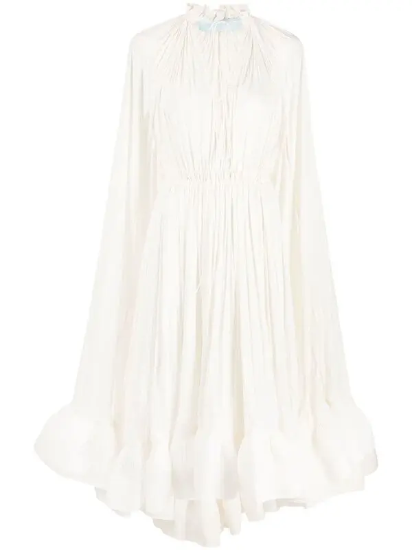 LANVIN Cape-design Midi Dress
