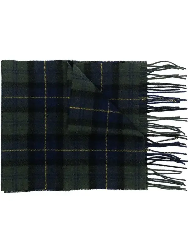 Barbour Tartan-check Scarf - Green