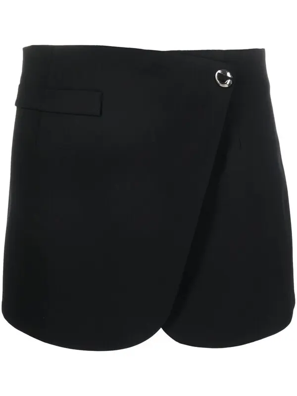 Coperni High-waisted Wrap Mini Skirt