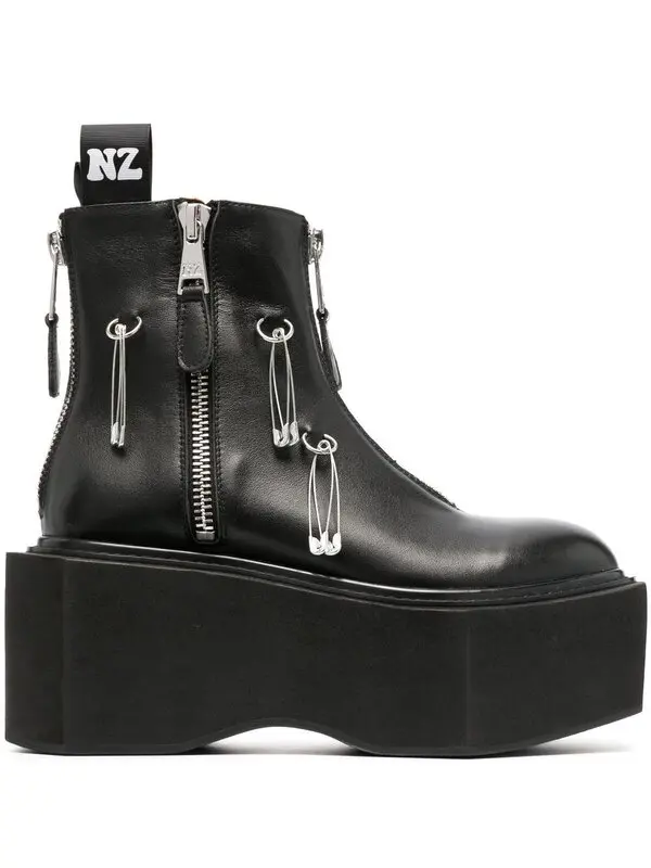 Natasha Zinko Platform 95mm Zip-up Boots