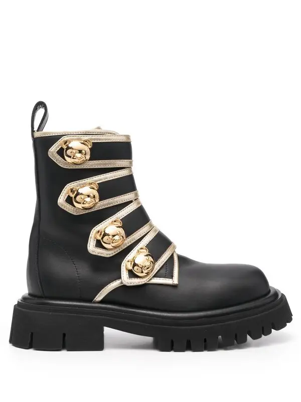 Moschino Side-buckle Ankle Boots